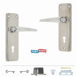 M1I10 - 2 Lever Lockset Chrome Plated | FortKnox
