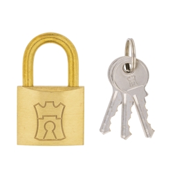 P2I10 - Solid Brass Shackle Padlock | FortKnox